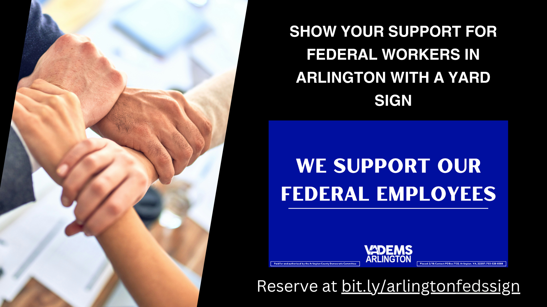 Support Our Federal Employees Yard Signs are in! Order Your's Today ...
