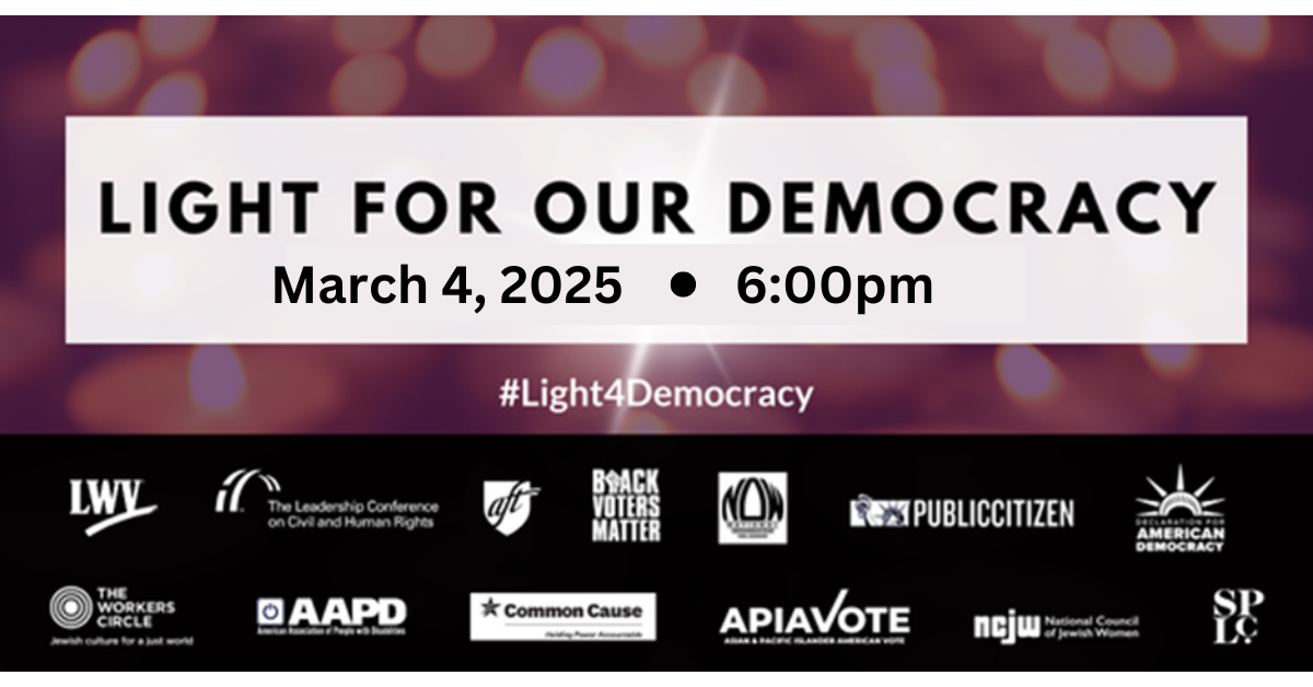 Light for Our Democracy · Mobilize