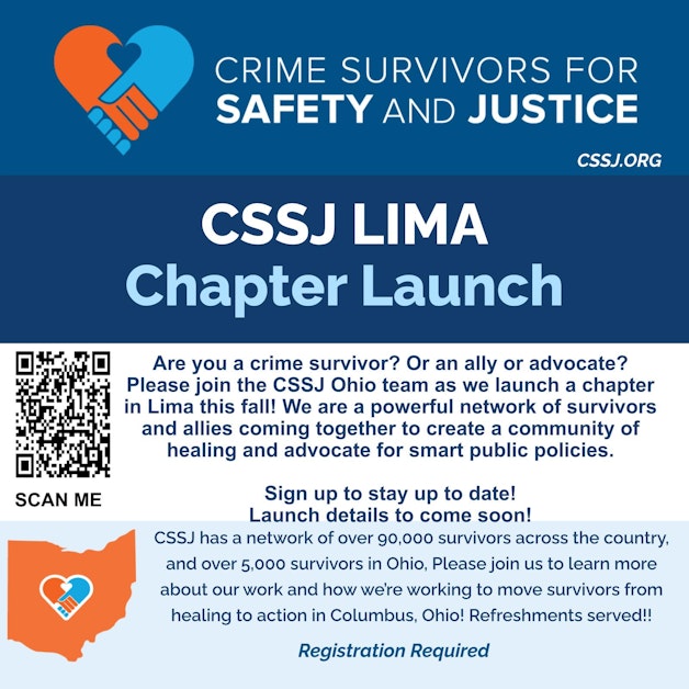 CSSJ Lima OH Chapter Launch · Crime Survivors for Safety and Justice