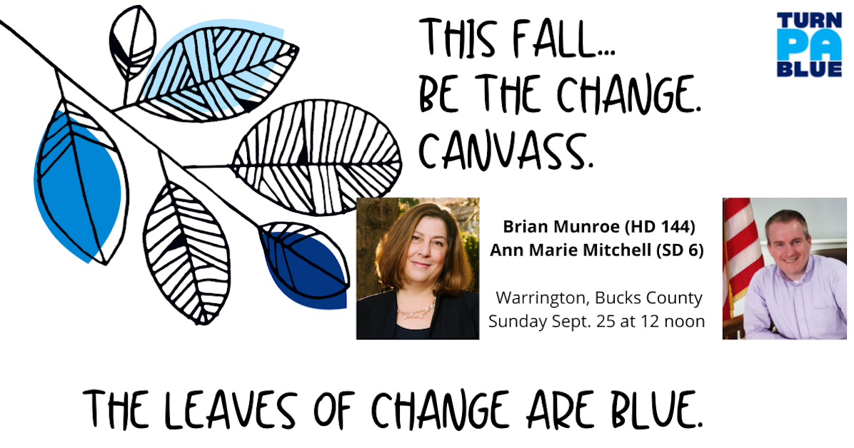 Canvassing for State Rep Candidate Brian Munroe and State Senate ...