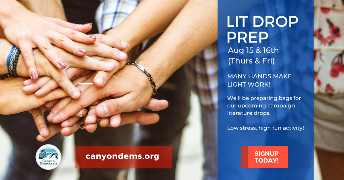 Lit Drop Prep 2024 · Canyon Dems