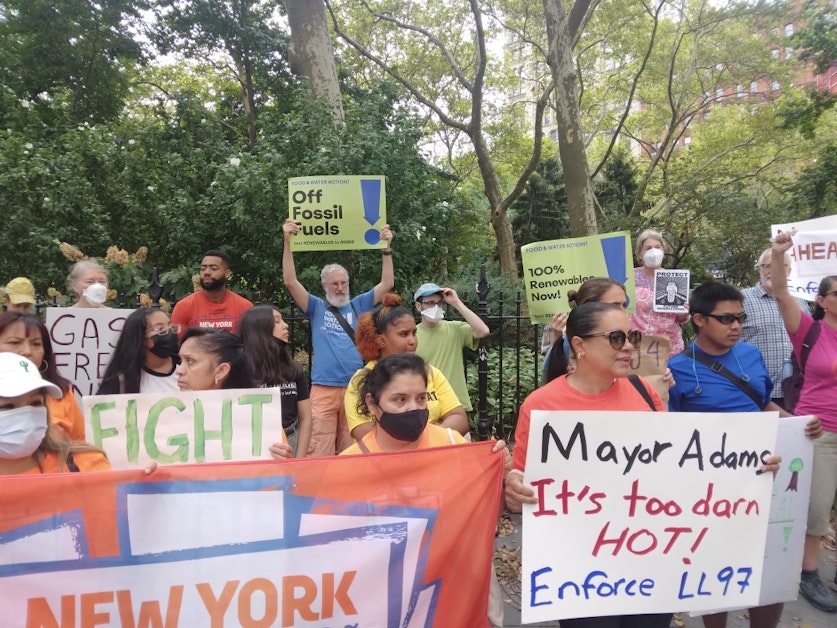 Brooklyn, NY, Press Event: Enforce Local Law 97 · Mobilize