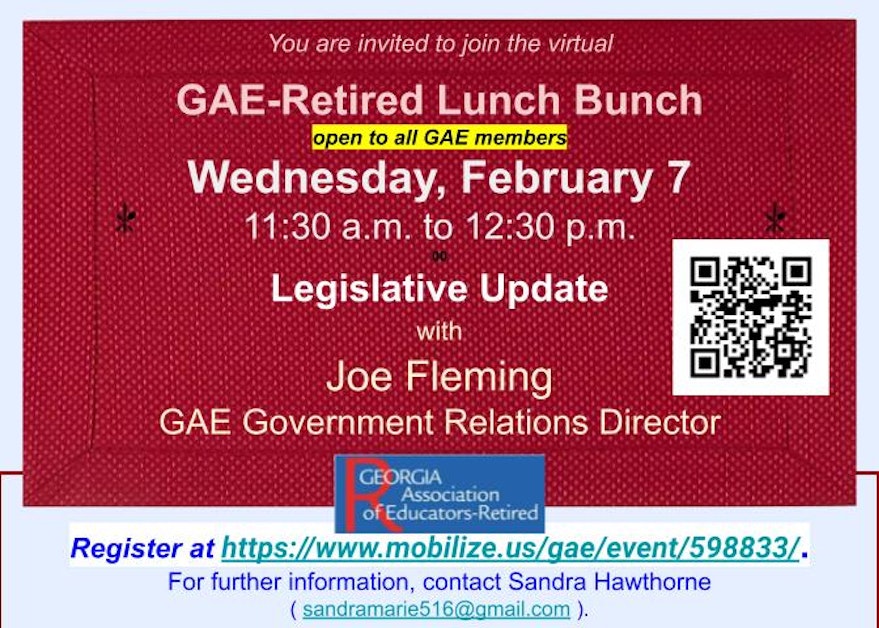 GAE-Retired Lunch Bunch--open to ALL GAE members · Georgia Association ...