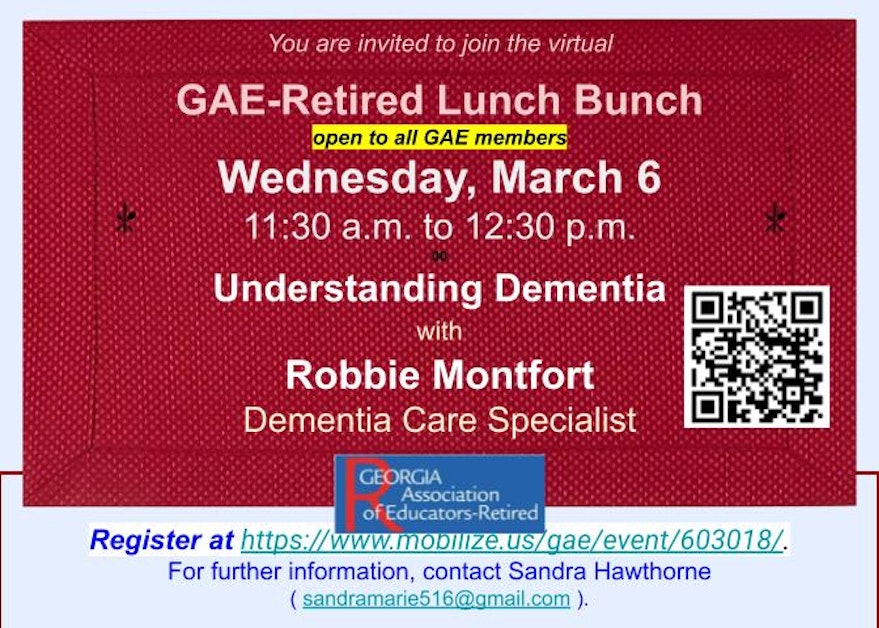 GAE-Retired Lunch Bunch--open to ALL GAE members · Georgia Association ...