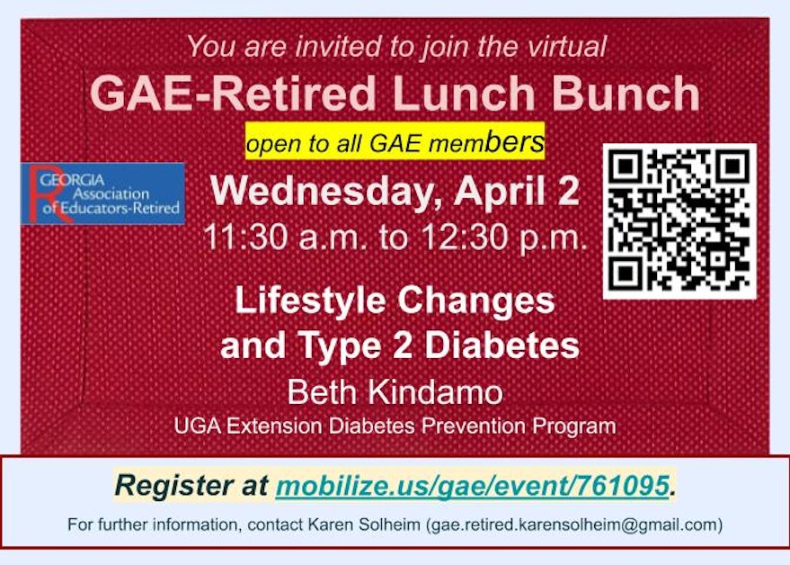 GAE-Retired Lunch Bunch (open to ALL GAE members) · Georgia Association ...
