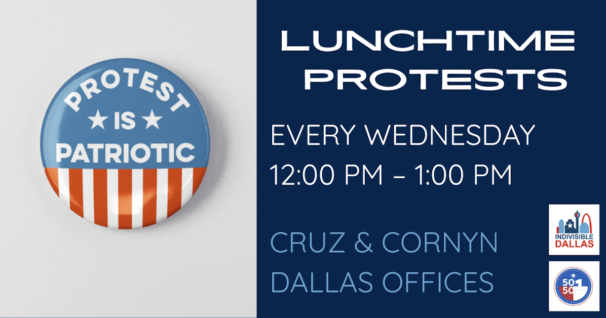 IndivisibleDALLAS & 50501DFW: Cruz Protest Rally · Indivisible Dallas