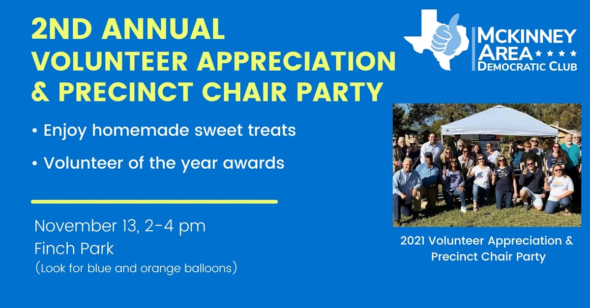 2nd Annual Volunteer Appreciation & Precinct Chair Party · Collin ...