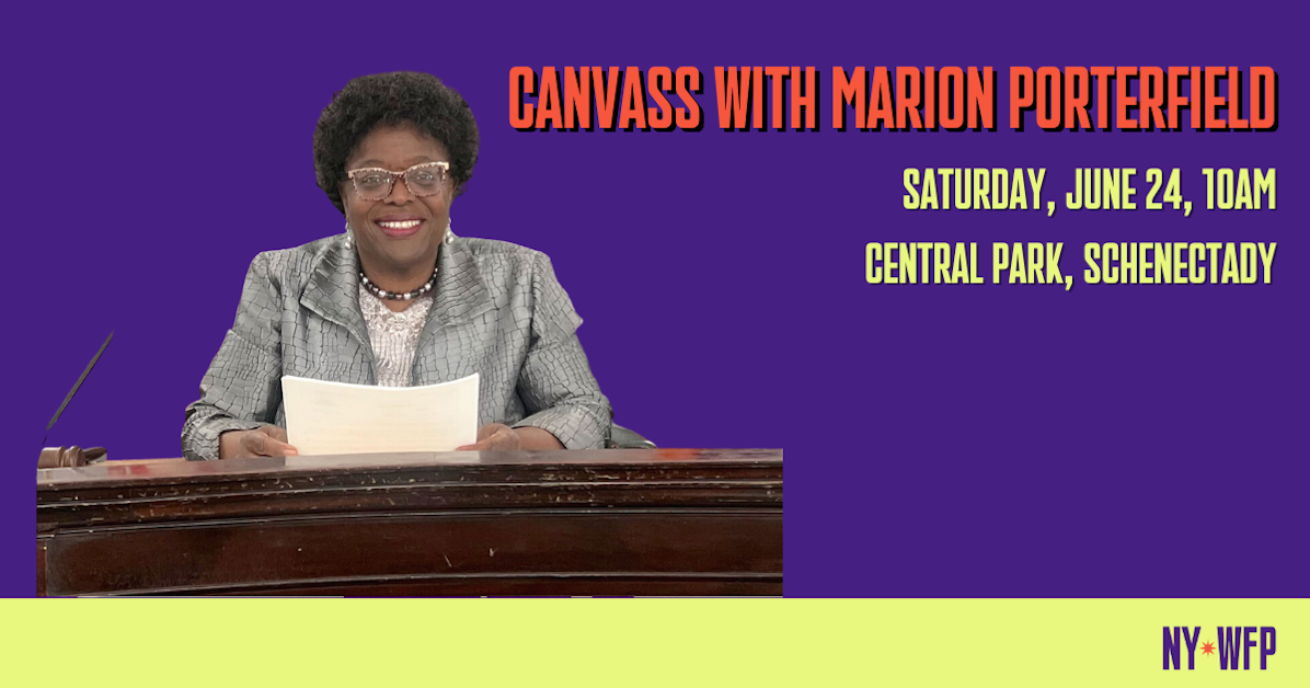 WFP Canvass with Marion Porterfield · Working Families Party