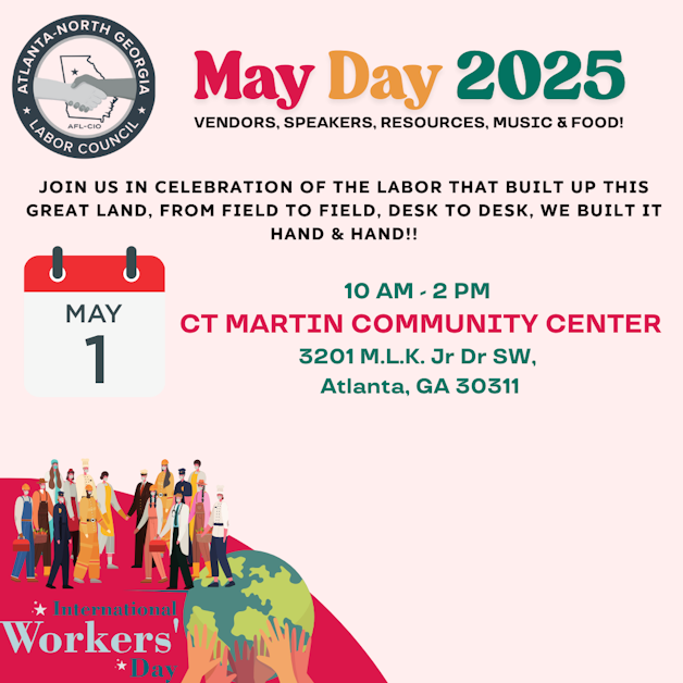 MAY DAY 2025 · Atlanta North GA Labor Council
