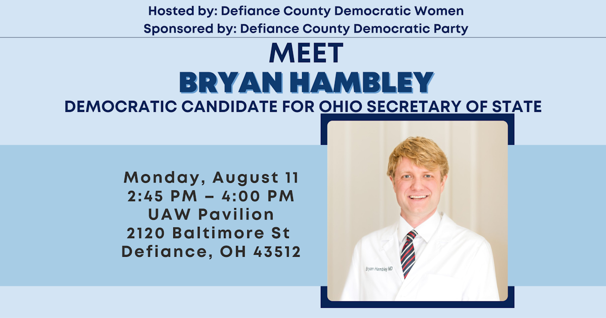 Meet & Greet with Bryan Hambley – Candidate for Ohio Secretary of State ...