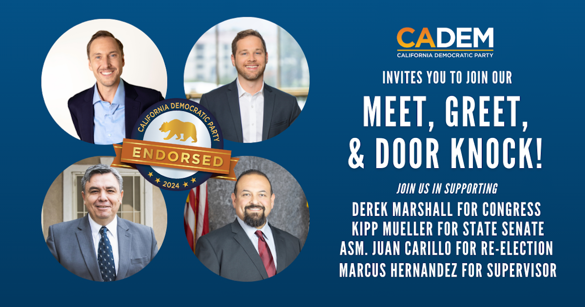 Adelanto Door Knock for Derek Marshall, Kipp Mueller, and Asm. Juan ...