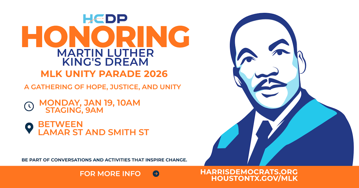 March with HCDP at the 2026 MLK Unity Parade · Harris County Democratic ...