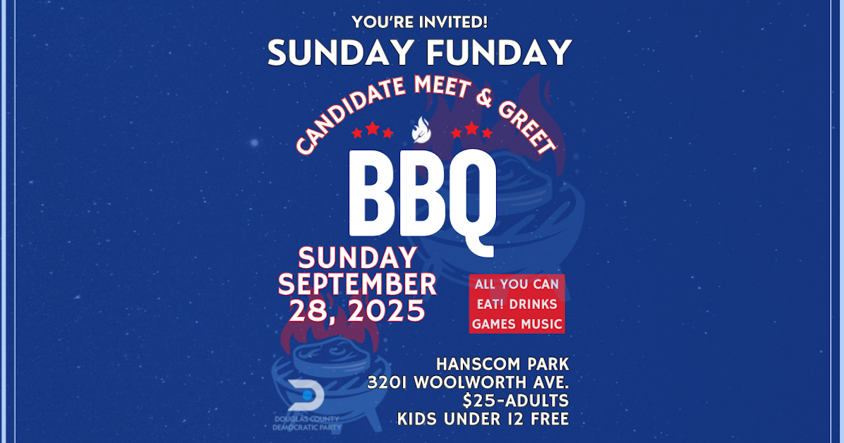 Douglas County Democrats Sunday Funday BBQ · Nebraska Democratic Party