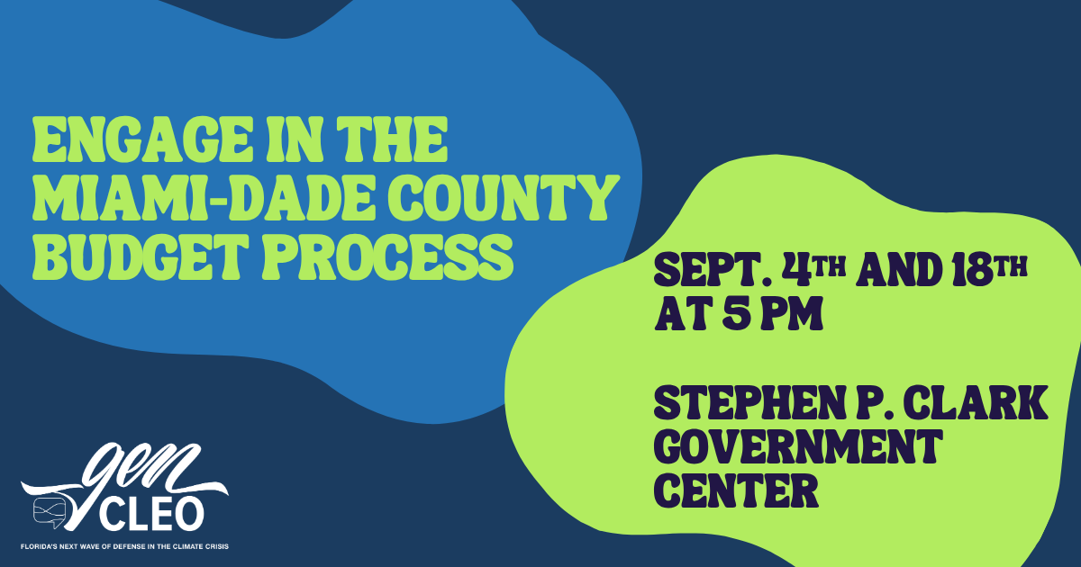 Miami-Dade County Budget Hearings · The CLEO Institute