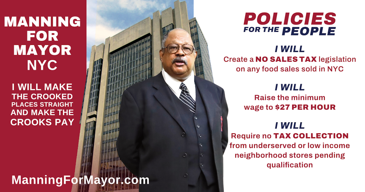Time To Make A Difference: Join The Manning For Mayor NYC Petition Team ...