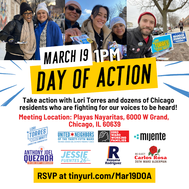 NWS Progressives Day of Action for Lori Torres and Brandon Johnson ...