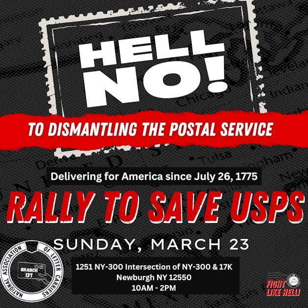 Rally to Save The USPS in Newburgh! · Mobilize