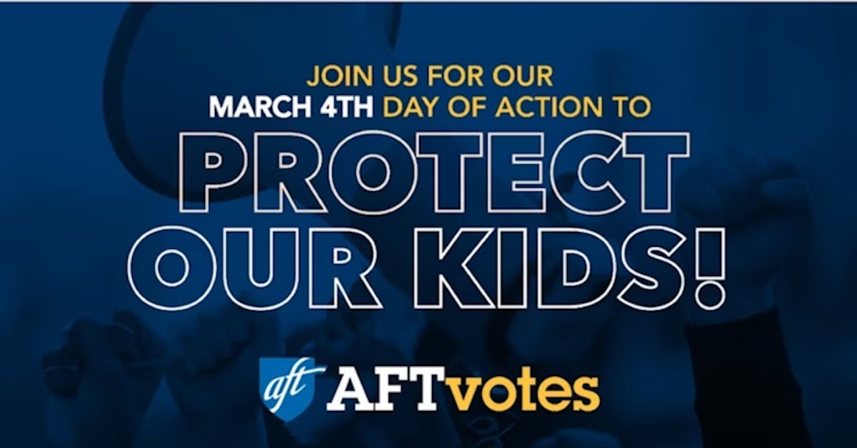 PFT 400 Members UNITE to Protect Our Kids - Day Of Action for Education ...