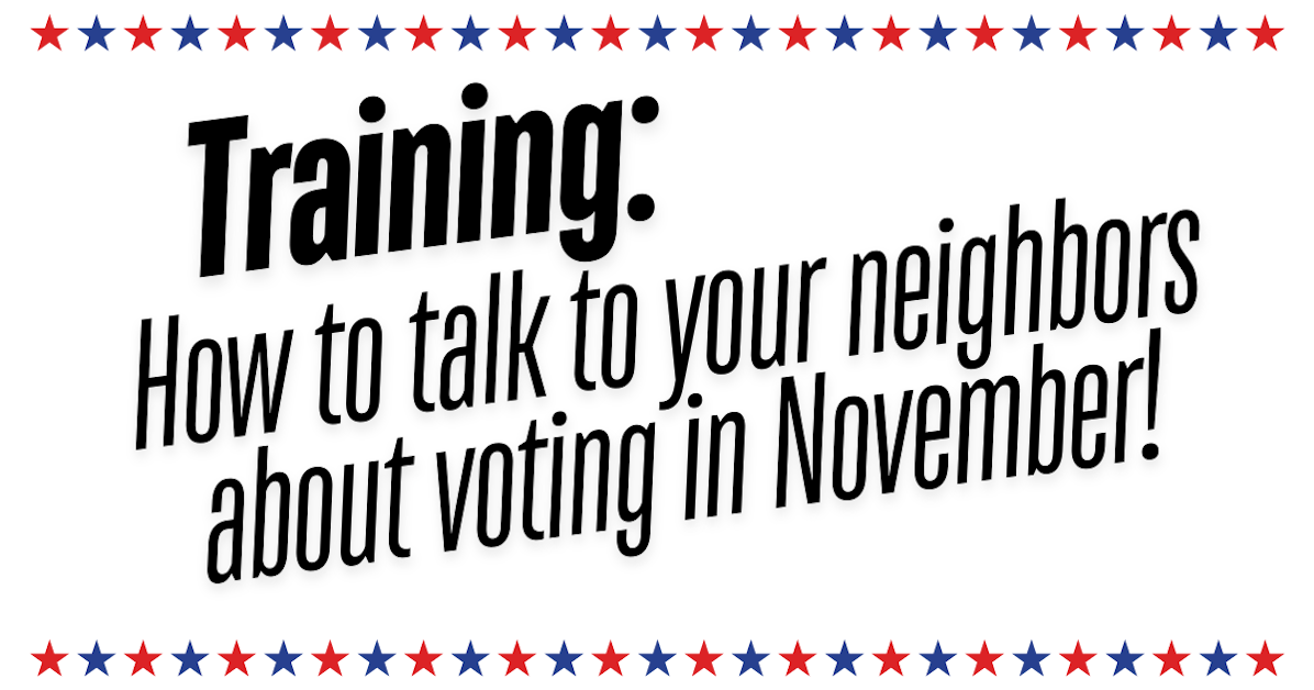 TRAINING: How to Talk to Your Rural Voters! · Pike County Democratic Party