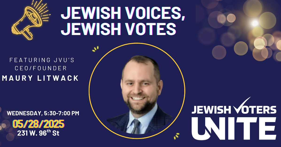 Jewish Voices, Jewish Votes with Maury Litwack · Jewish Voters Unite