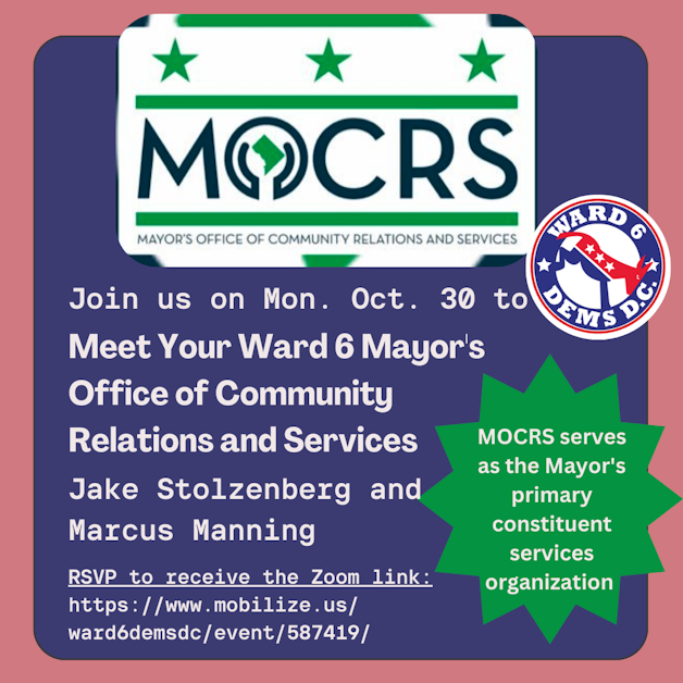 Meet Your Ward 6 MOCRS · DC Ward 6 Dems