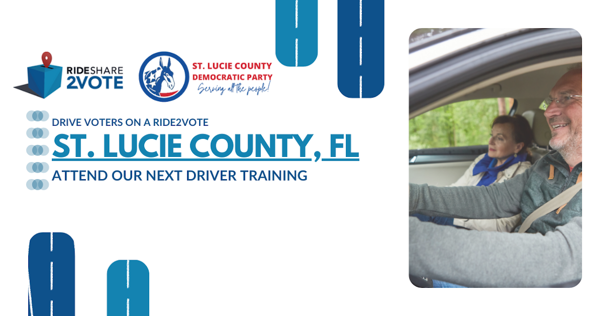 St. Lucie Democrats Training: Prepare to Drive Voters on a Ride2Vote ...