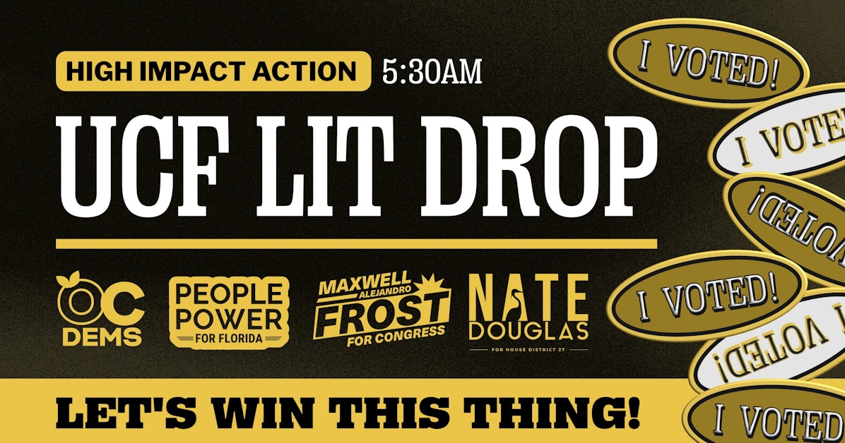 GOTV Lit Drop! · Miami-Dade Democrats