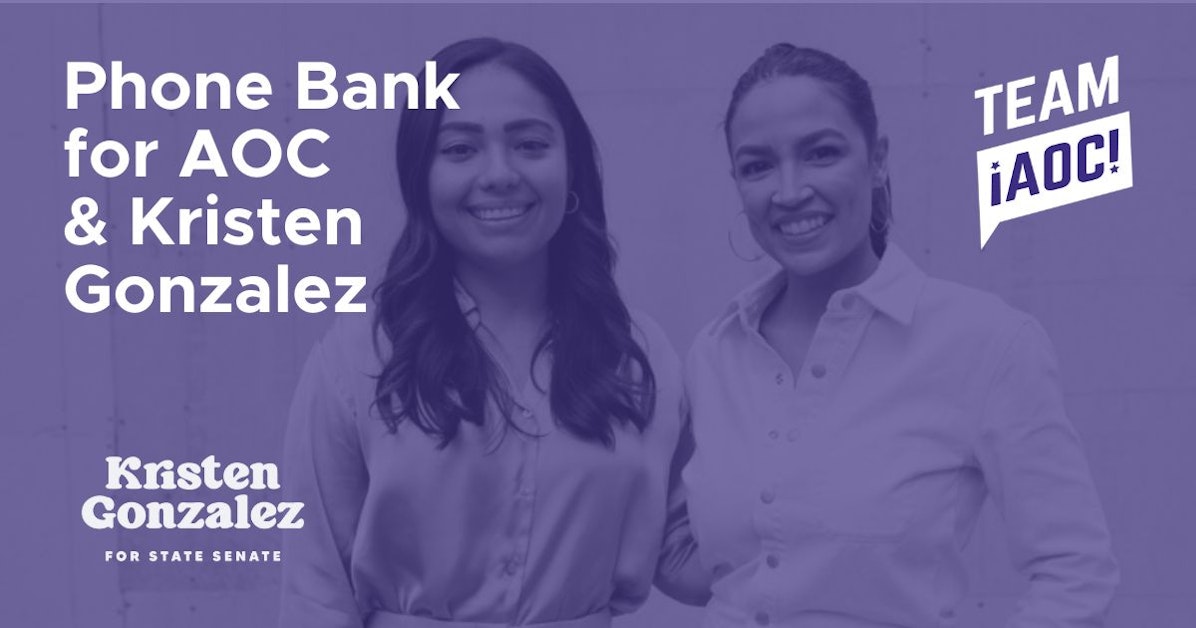 Get Out The Vote: Phone Bank for AOC & Kristen Gonzalez · Alexandria ...