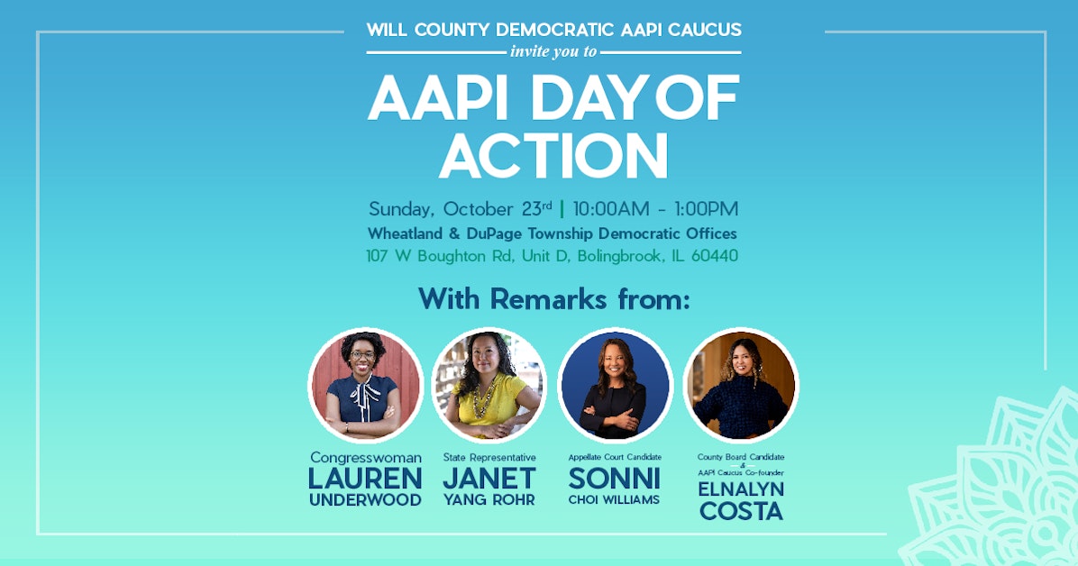 Will County Democratic AAPI Caucus Day of Action · Mike For Illinois