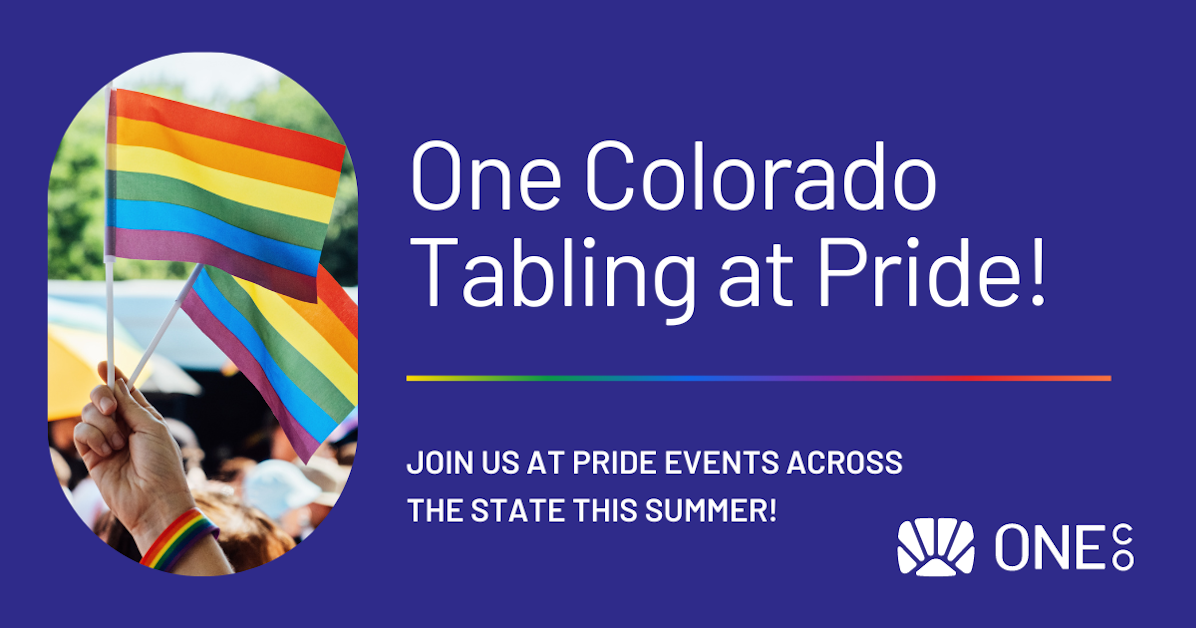 Table at Denver Pride with One Colorado! · One Colorado