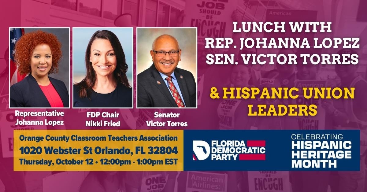 Lunch with Chair Fried, Rep. Johanna Lopez, Senator Victor Torres, and ...
