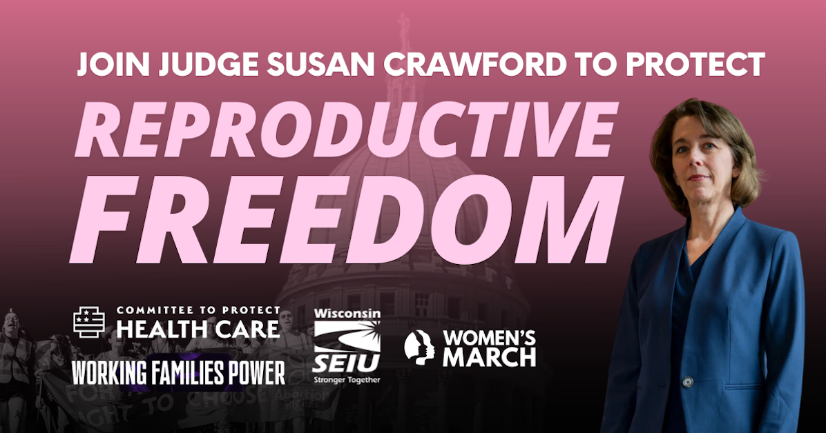 Rally for Reproductive Freedom with Judge Susan Crawford in Racine, WI ...
