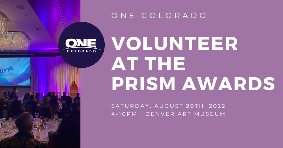 Volunteer at the Prism Awards · One Colorado