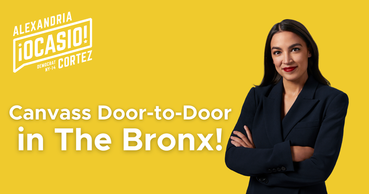 Canvassing for AOC in Parkchester, The Bronx! · Alexandria Ocasio ...