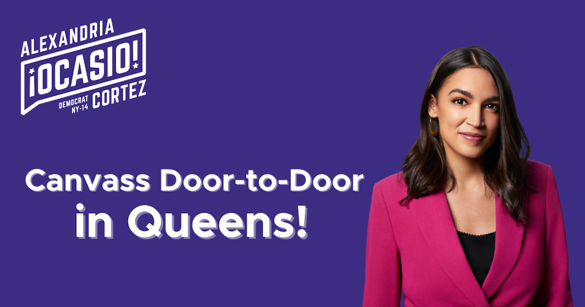 Canvassing for AOC in Jackson Heights, Queens! · Working Families Party ...