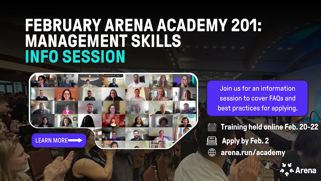 Watch on Demand: February Arena Academy 201: Management Skills Info ...