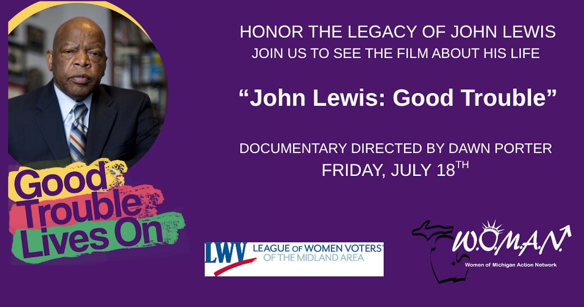 JOHN LEWIS: GOOD TROUBLE movie showing · Women of Michigan Action Network