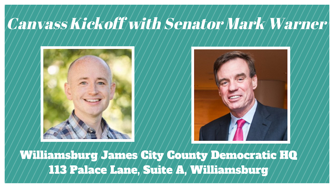 Canvass Launch for Delegate Mike Mullin with Senator Warner ...