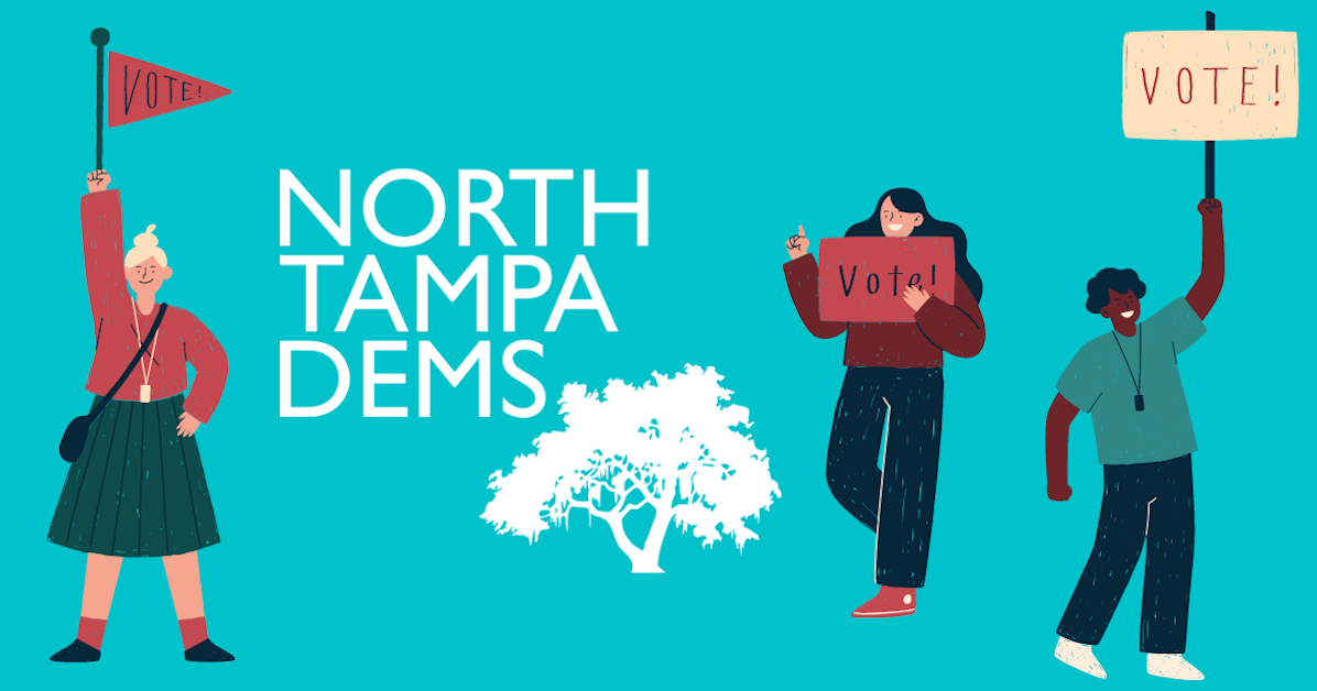 Sign Wave for Early Voting at Jimmie Keel Library · Hillsborough County DEC