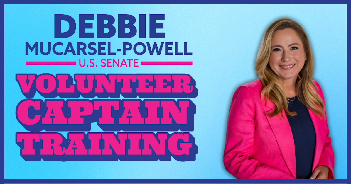 Volunteer Captain Training! · Debbie for Florida