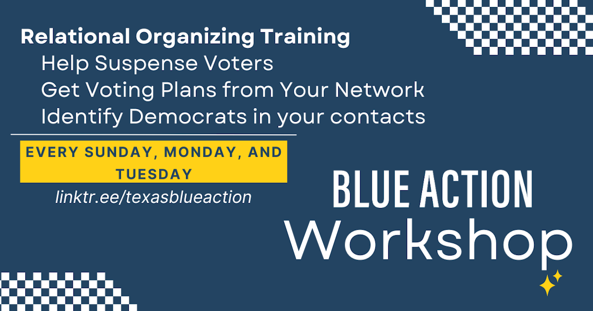 Relational Organizing Training & Workshop with Blue Action · Mobilize