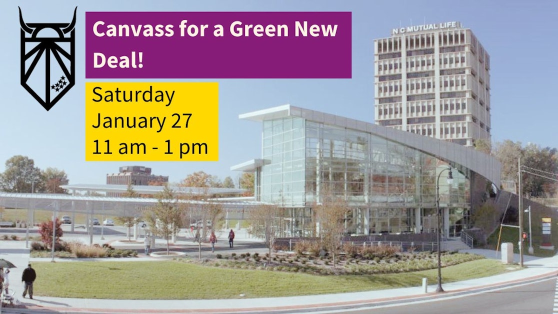 Canvassing for a Green New Deal for Durham · Sunrise Movement