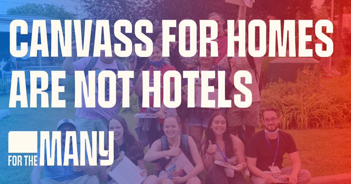 Canvassing for Homes are Not Hotels in Poughkeepsie! · Mobilize
