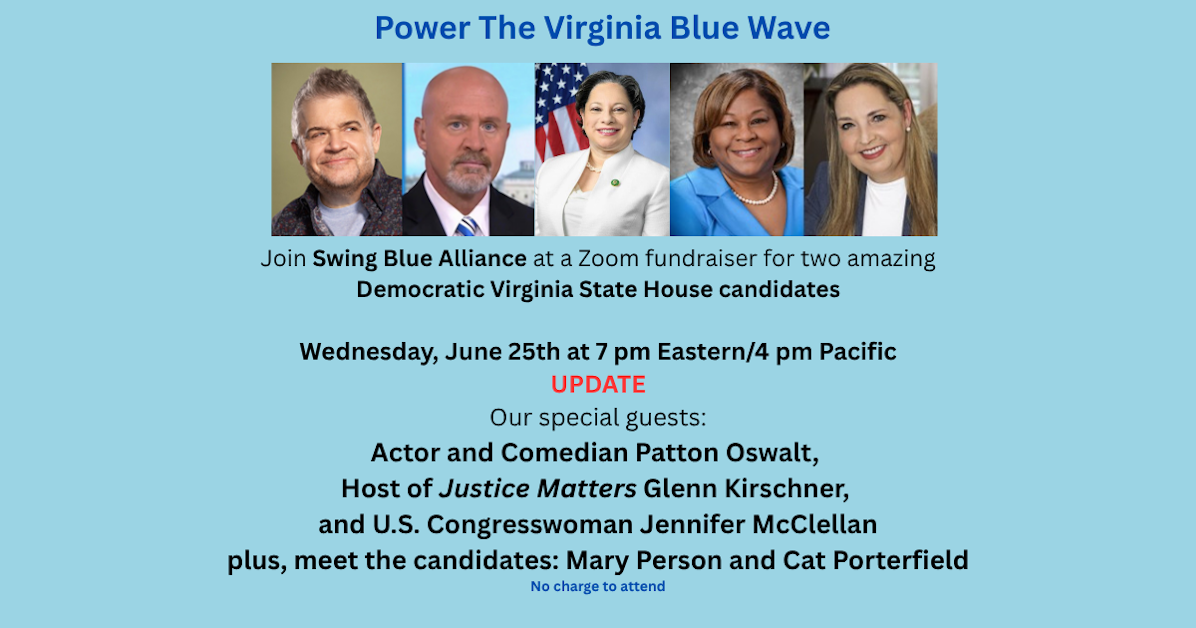 Power The Virginia Blue Wave · Swing Blue Alliance