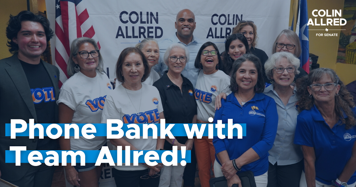 Team Allred Virtual Phone Bank · Team Colin Allred