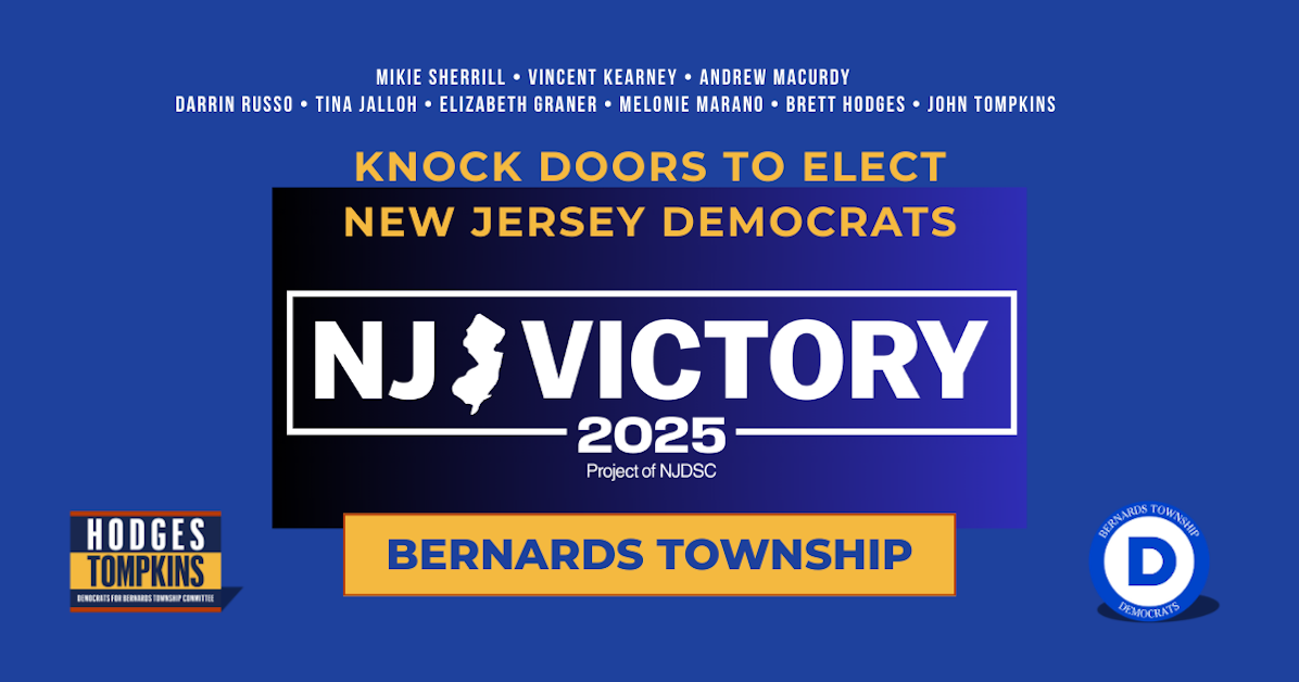 Knock Doors in Somerset County (Bernards) to Elect NJ Democrats! · Mobilize