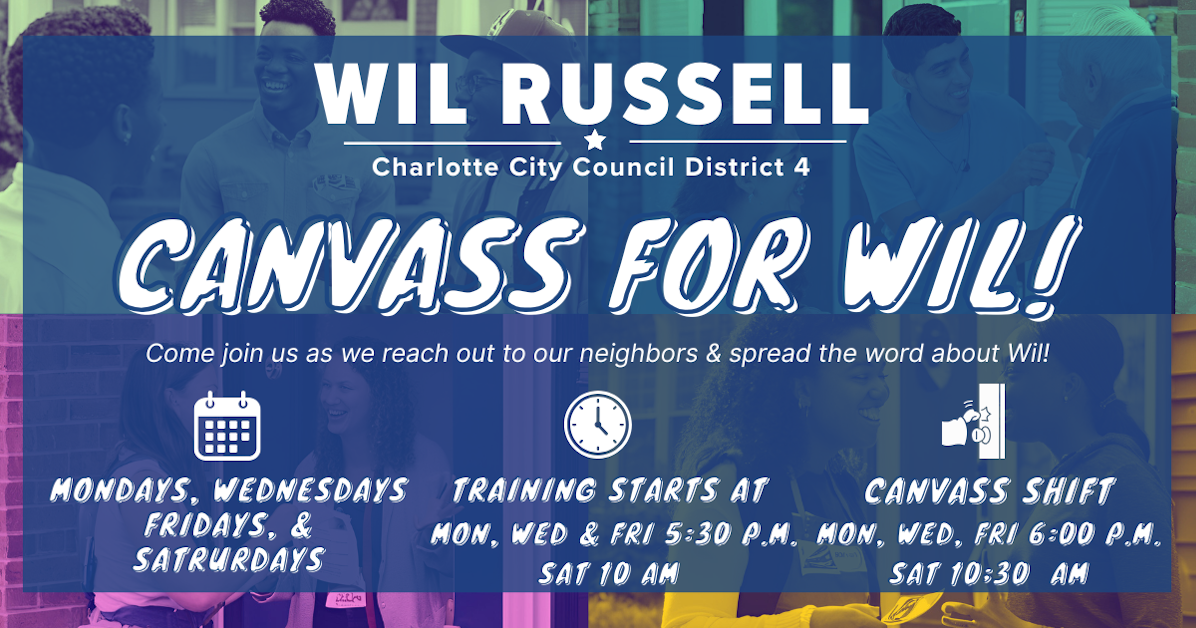 Canvass for Wil Russell · Mobilize