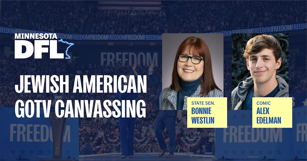 GOTV Canvass Launch with Emmy Award Winner Alex Edelman and Sen. Bonnie ...