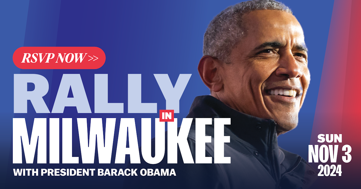 Campaign Rally with President Barack Obama in Milwaukee · WisDems
