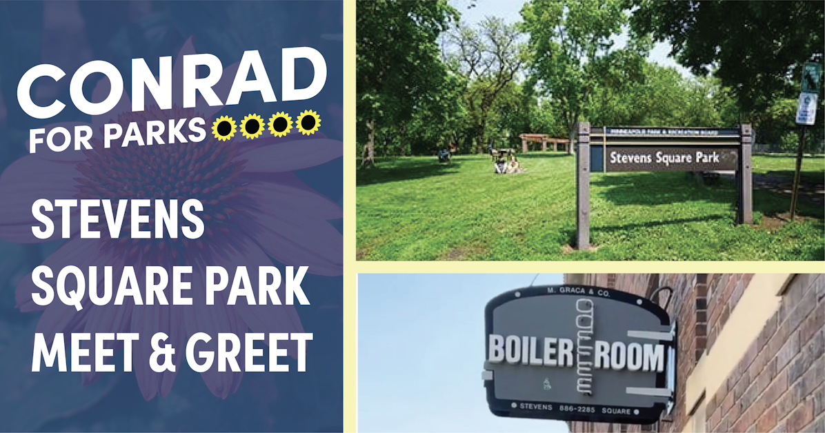 Meet Conrad near Stevens Square Park · Conrad Lange Zbikowski